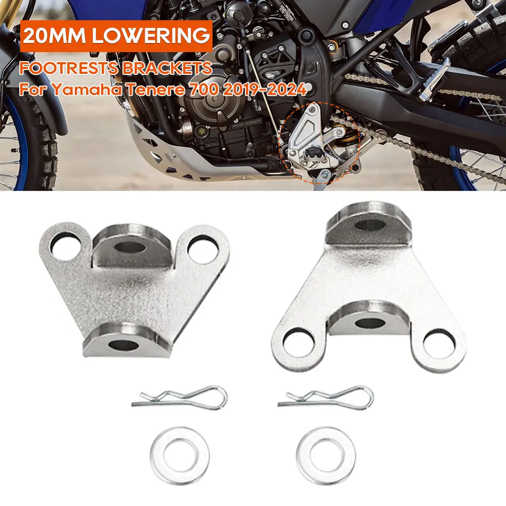 For-2019-2024-Yamaha-Tenere-700-XTZ700-20mm-Lower-Footrest-Motorcycle ...