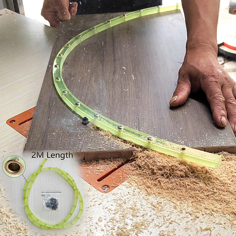 1M-2M-Woodworking-Profiling-Strip-Flexible-Curve-Template-Adjustable ...