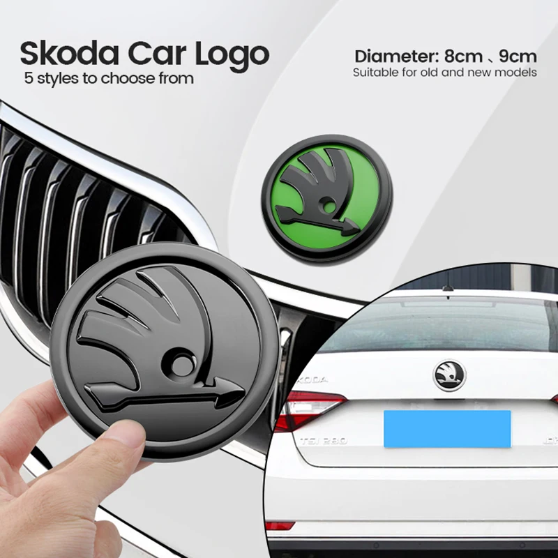 ABS 80/90mm Car Front Hood Emblem Bonnet Sticker Rear Trunk Badge For ...