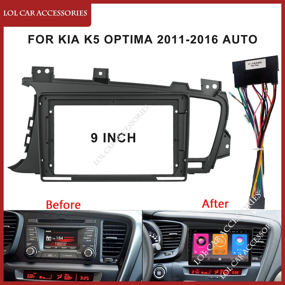 9-Inch-Car-Radio-Fascias-For-KIA-K5-Optima-2011-2016-Auto-Stereo ...