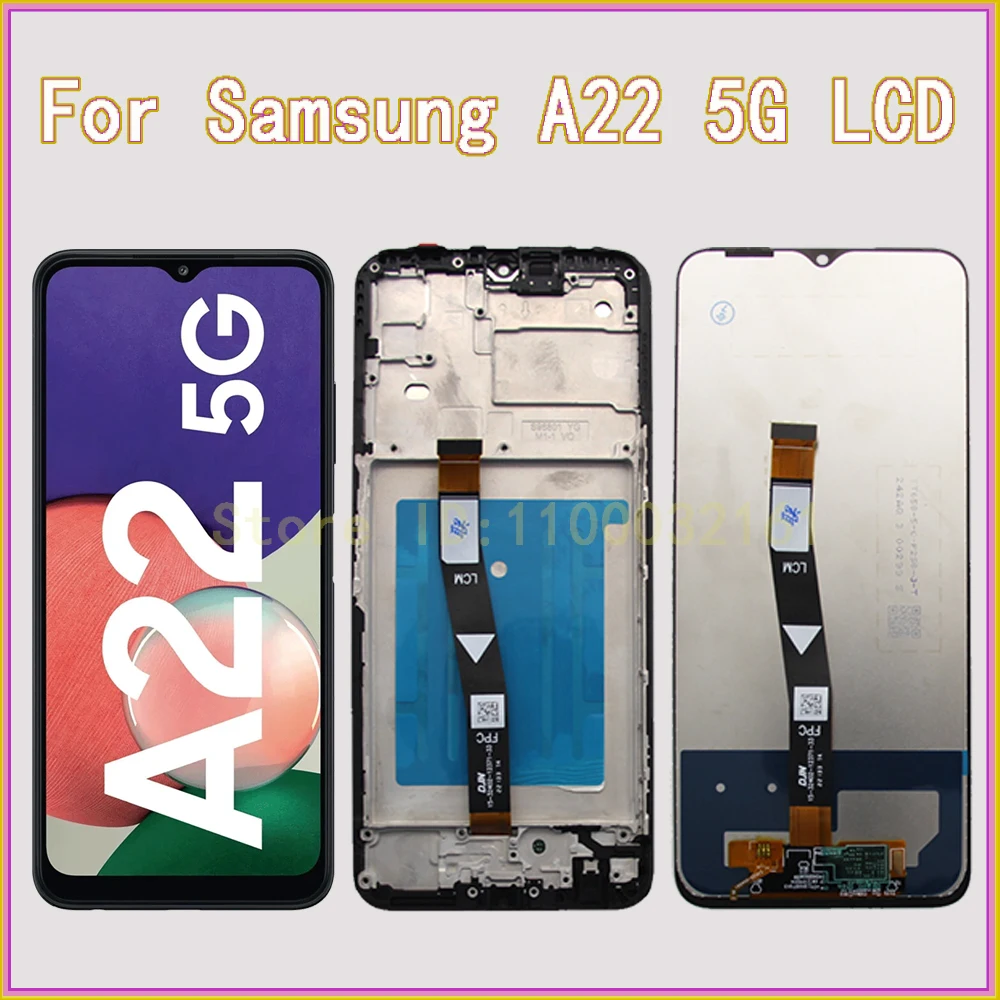 New Tested For Samsung A22 5G LCD Display Touch Screen Digitizer For ...