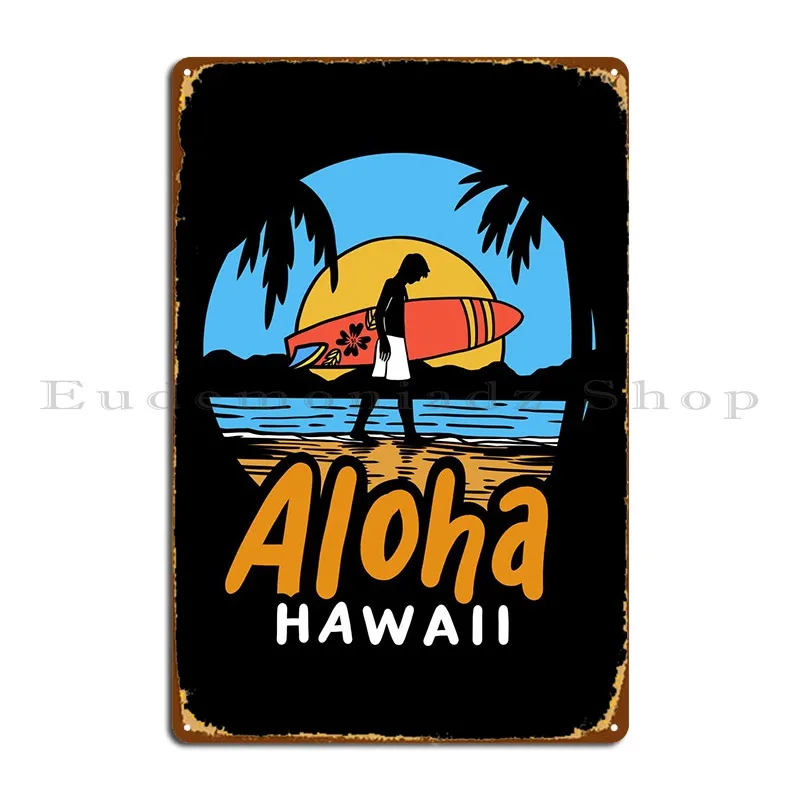 Aloha-Hawaii-Hawaiian-Surf-Metal-Plaque-Poster-Club-Bar-Wall-Decor ...