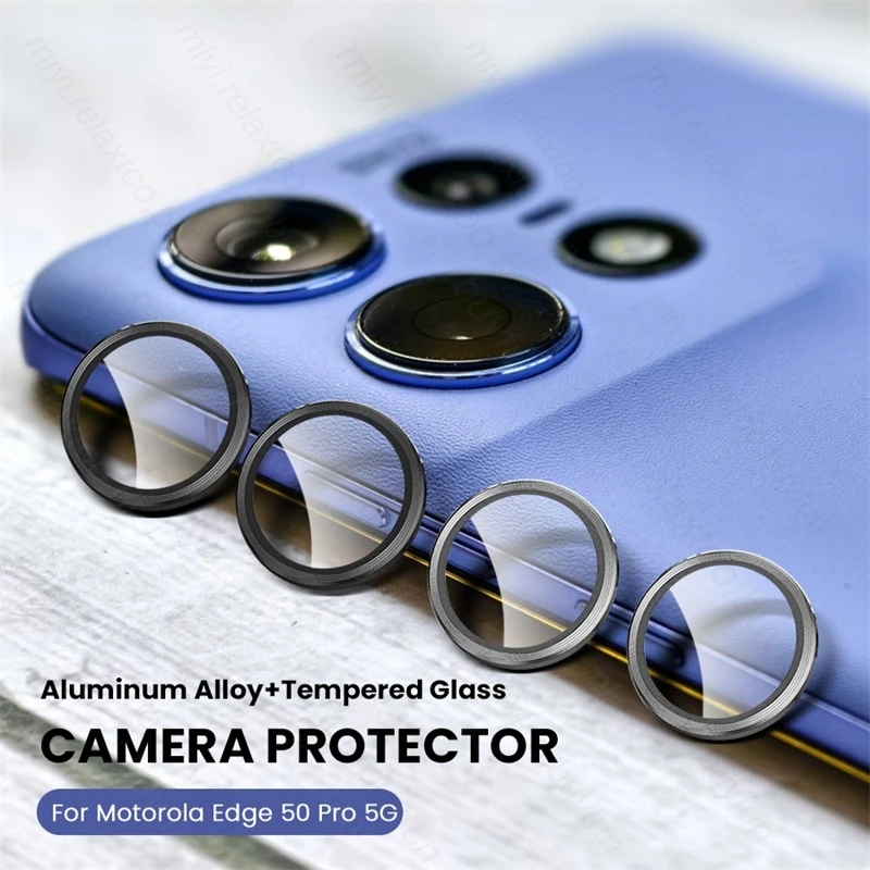 For-Motorola-Edge-50-Pro-50Pro-5G-Case-Matel-Ring-Camera-Protectors ...