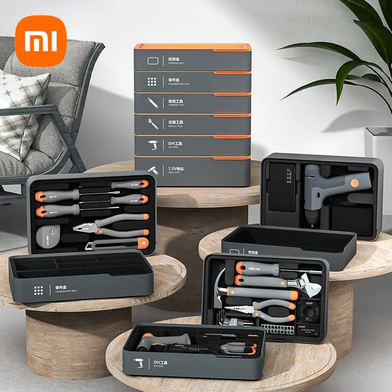 Xiaomi-Deli-Electrician-Tool-Set-Household-Maintenance-Hand-Tools-Box ...
