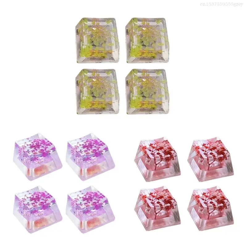 Translucents-Leaves-Dry-Flowers-Resins-Keycap-Mechanical-Keyboards ...