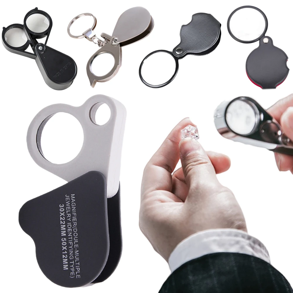 30X-50X-Foldable-Pocket-Magnifier-Mini-Jewelry-Magnifying-Portable ...