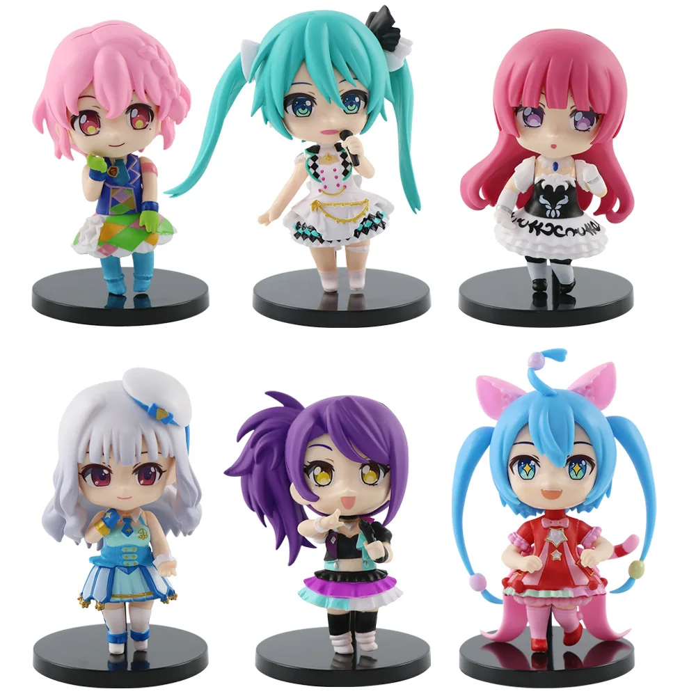 6pcs-set-Anime-Hatsune-Miku-Project-Sekai-Anime-Action-Figure-Colorful ...