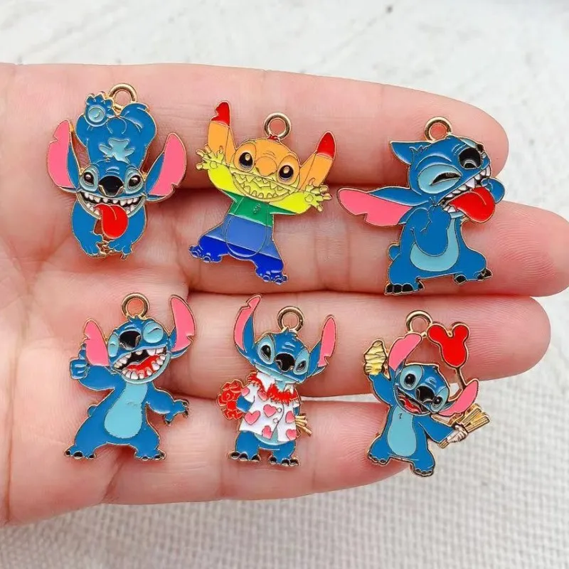 10PCS-Disney-Star-Baby-Stitch-DIY-Cute-Cartoon-Character-Accessories ...