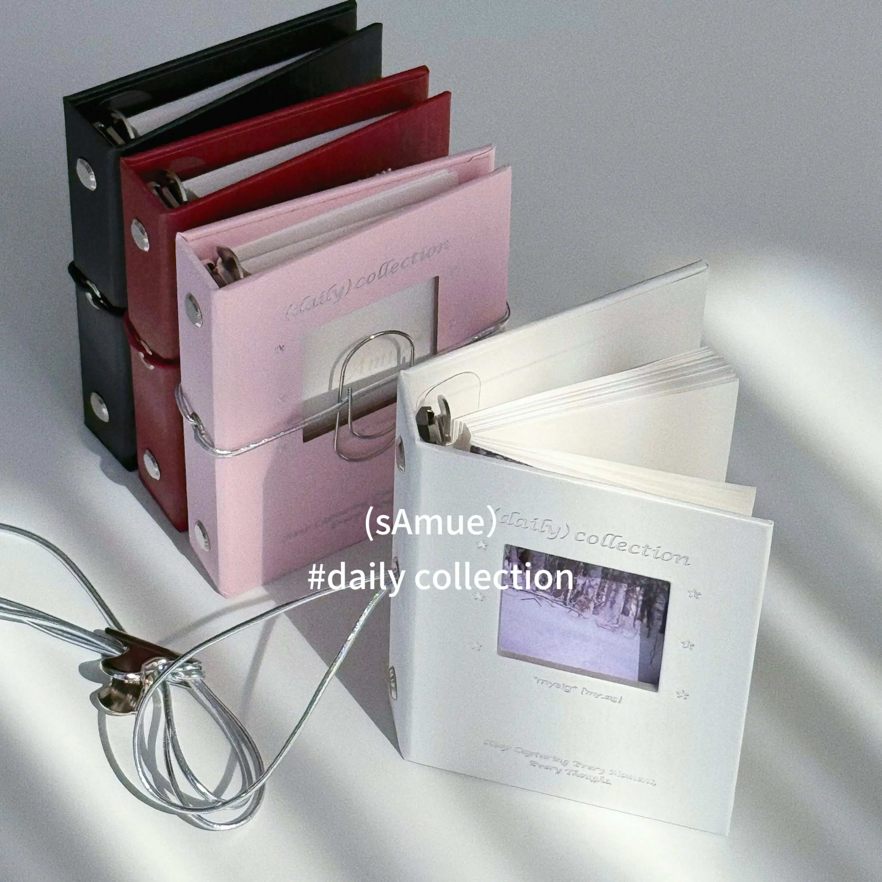 M5 Binder with Elastic Band Window Photocard Collect Book Ring Notebook ...
