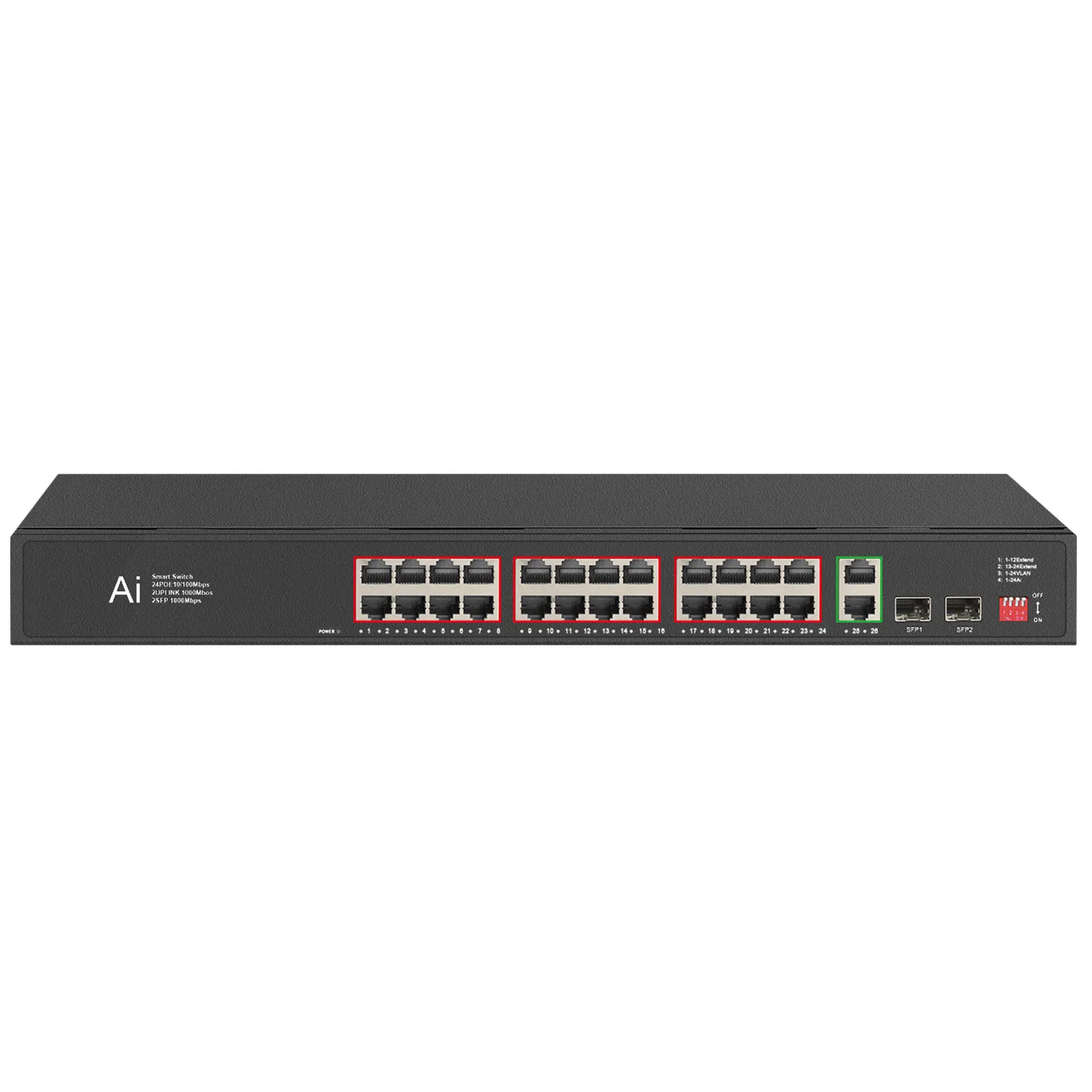 Gigabit-Switch-24-Ports-100Mbps-POE-Switch-2-1000Mbps-uplinnk-Ethernet ...