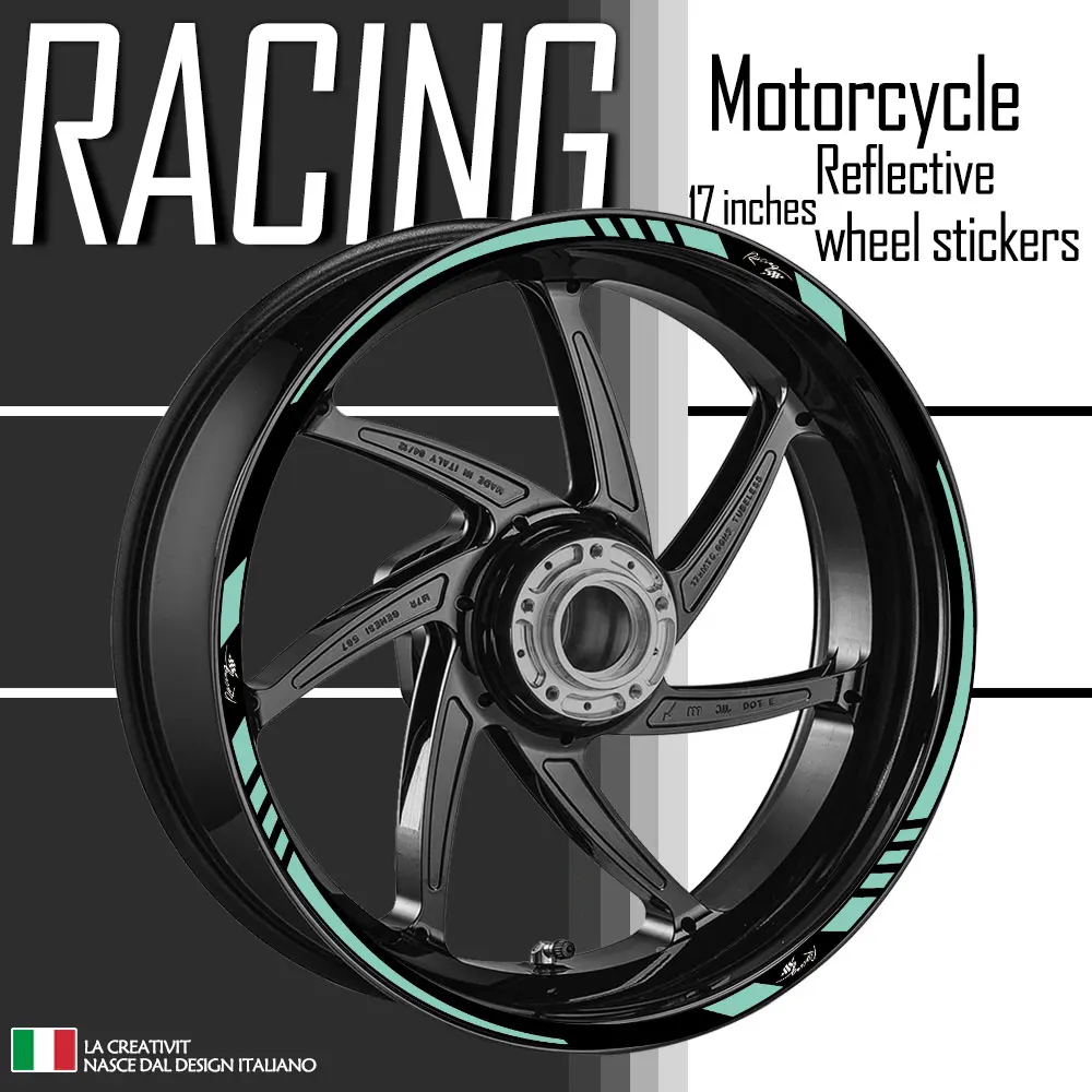 Reflective Motorcycle Accessories 17 Inches Wheel Sticker Inside of Hub ...