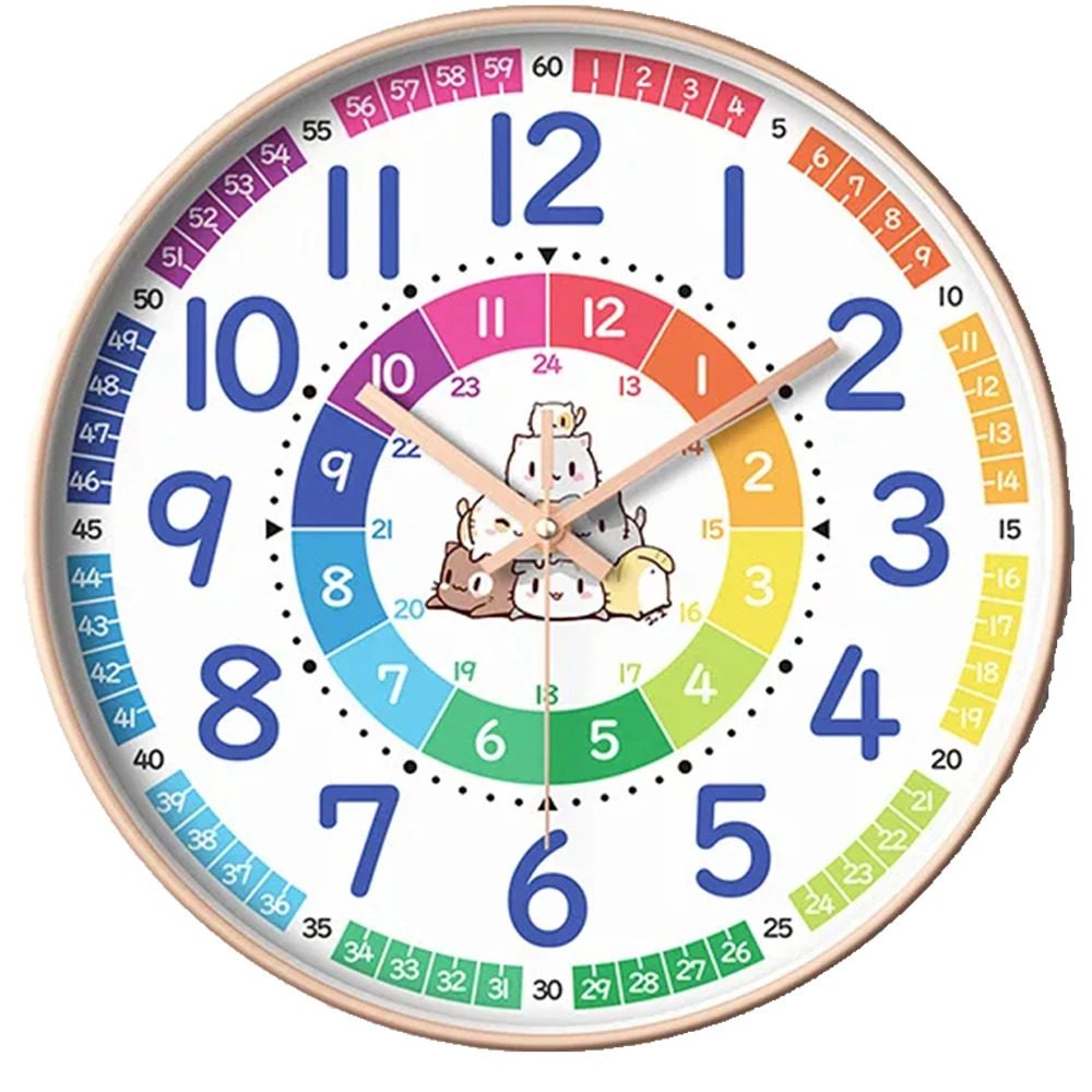 Early-Education-Wall-Clock-Children-s-Room-Cartoon-Clocks-Wall-Home ...