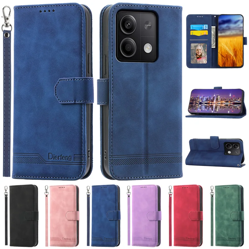 For-Xiaomi-Redmi-Note-13-Case-Leather-Wallet-Funda-for-Xiomi-Redmi-Note ...