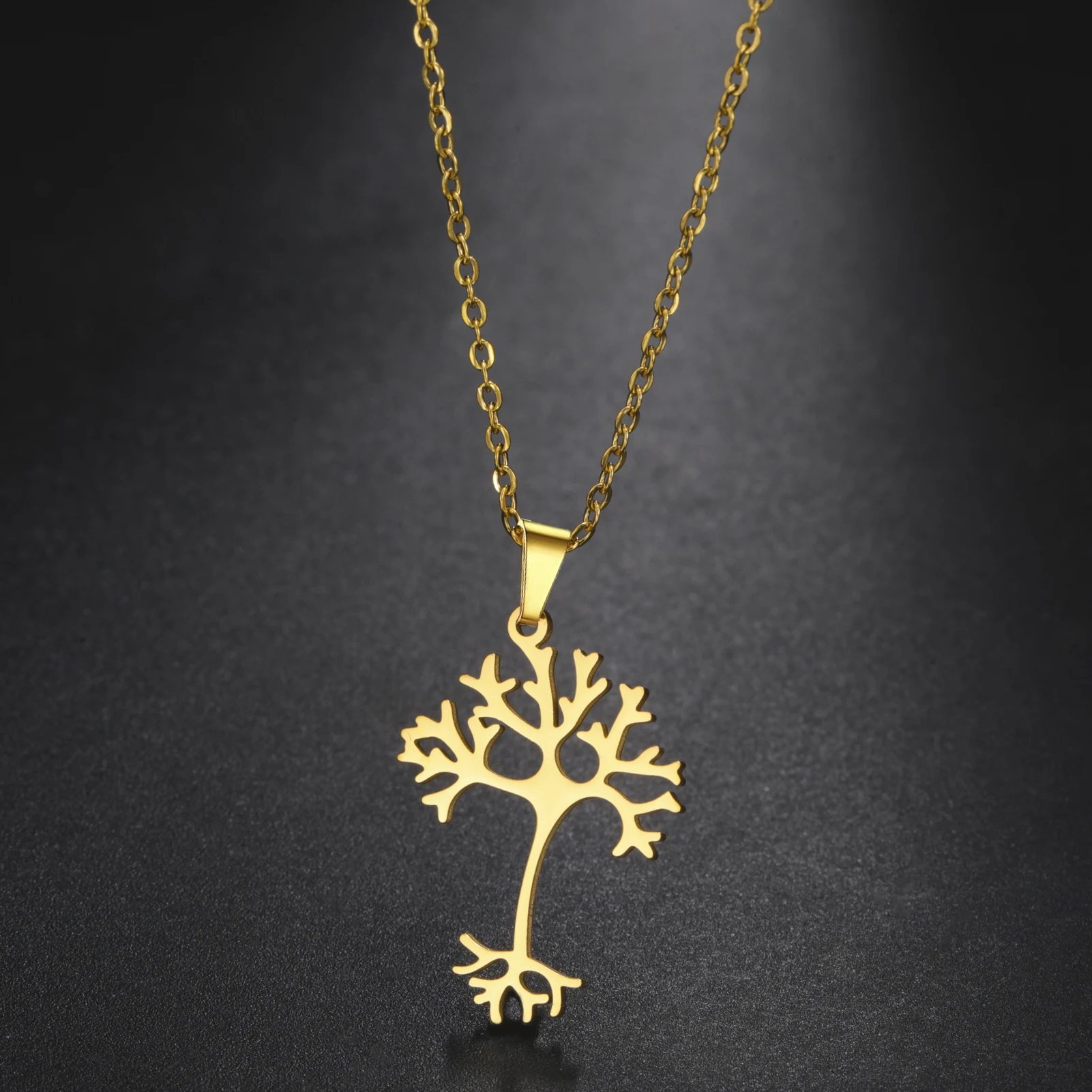 Cazador Neuron Brain Nerve Cell Pendant Necklace Stainless Steel ...