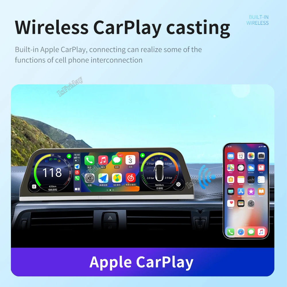 Digital-Dashboard-Heads-Up-For-Tesla-Model-3-Y-Display-Carplay-Android ...