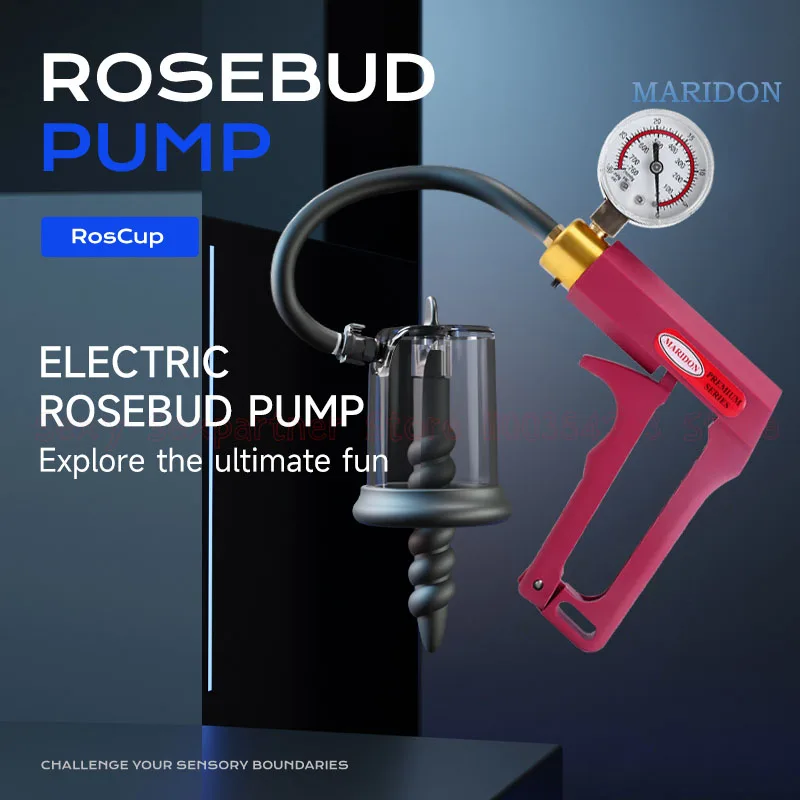 Newest-Manual-Vacuum-Anal-Pump-Rosebud-Pump-Prostate-Massage-Dilator-Stimulator-ButtPlug ...