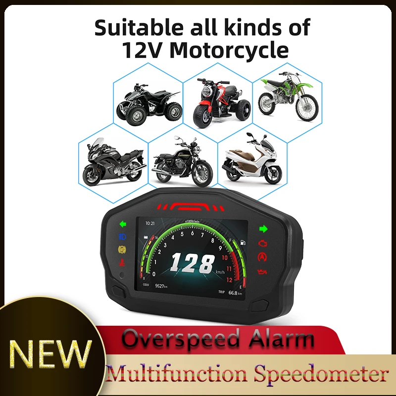 Motorcycle-Universal-Speedometer-RPM-Speed-Alarm-Meter-with-BT ...
