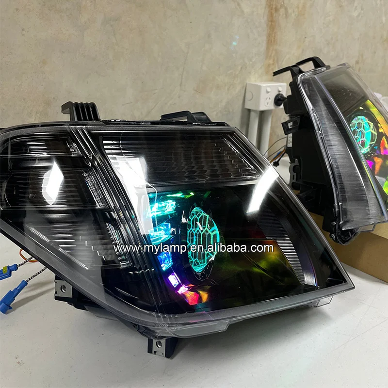 For NISSAN NAVARA D40 Custom LED Projector Headlights-(SPAIN BUILT ...