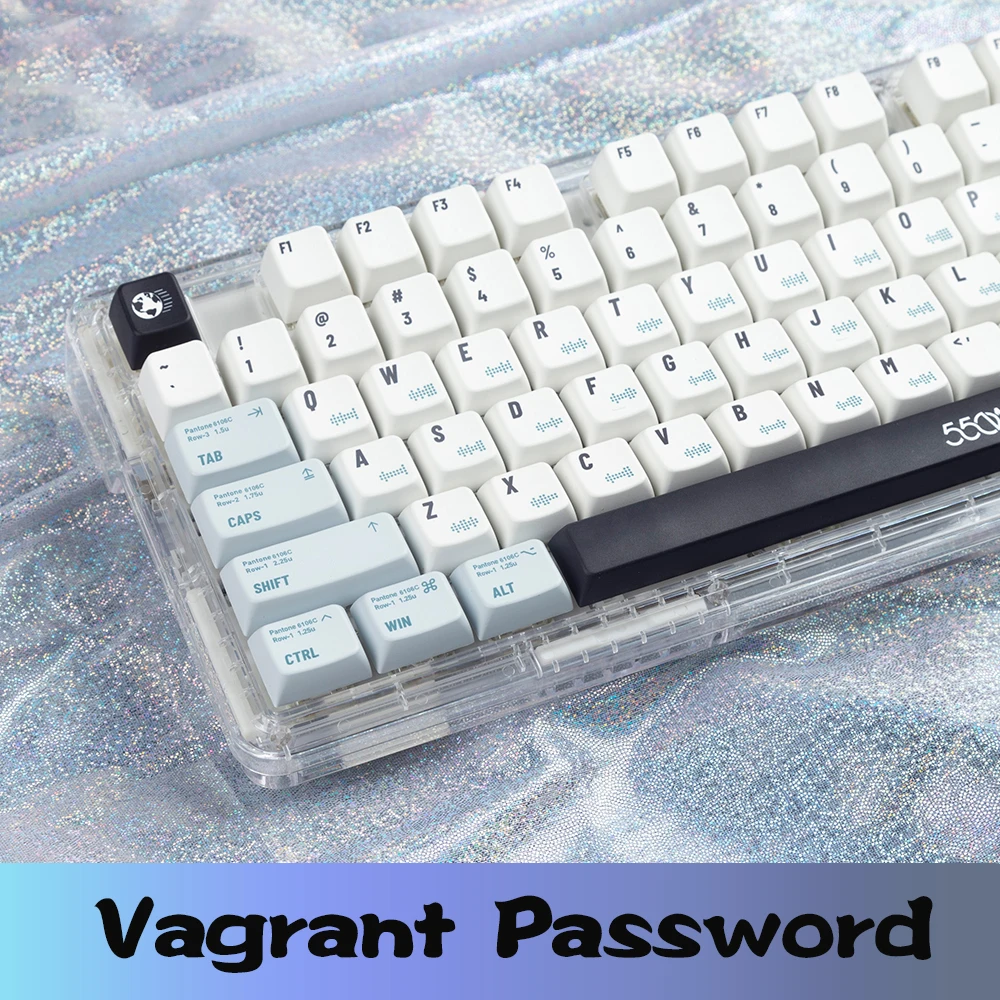 [Em estoque] Vagrant senha Keycaps Dye Sub perfil MDA 140 chaves PBT ...