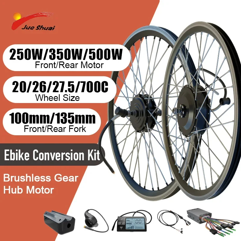 Electric Bike Kit 36V 48V 250W 350W 500W Ebike Electric Bicycle kit 20 ...