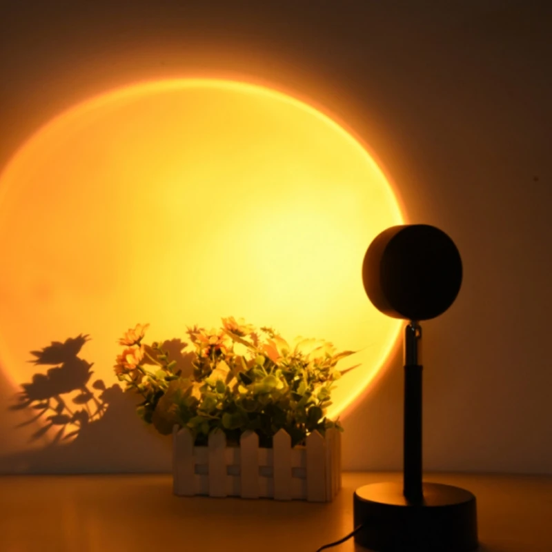 LED-Sunset-Night-Light-Projector-Atmosphere-Lamp-AC-220V-EU-Plug-For ...