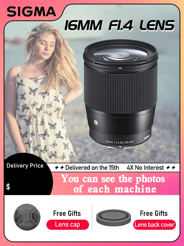 Sigma 16mm F1.4 DC DN Large Aperture Fixed Focus Autofocus Portrait ...