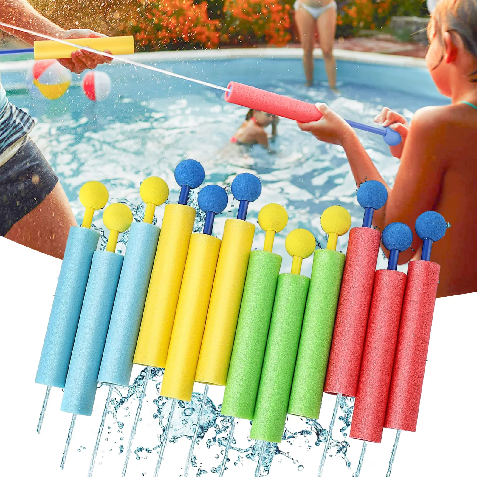 12-pcs-Water-Blaster-Water-Guns-for-Kids-Shooter-Portable-4-Colors ...