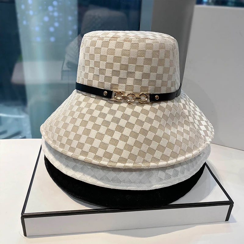 Light-Luxury-Fashion-Pot-Hat-Summer-Simple-and-Versatile-Thin ...