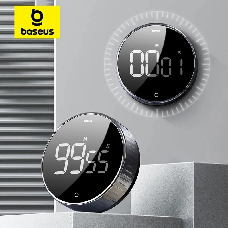 Baseus-Magnetic-Kitchen-Timer-Digital-Timer-Manual-Countdown-Alarm ...
