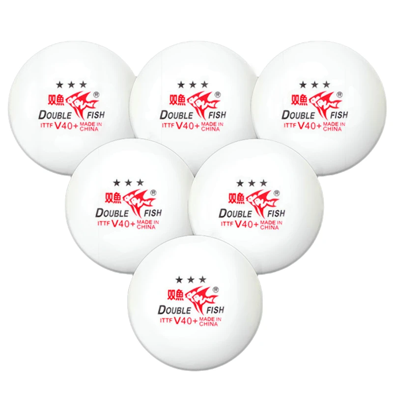 10PCS-DOUBLE-FISH-New-Material-V40-mm-Table-Tennis-Balls-Three-star-Level-Professional-Match ...
