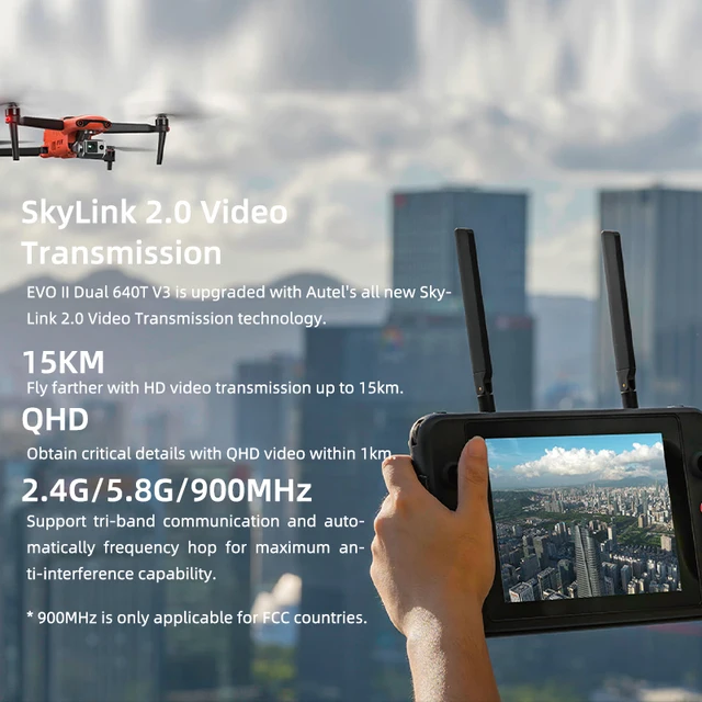 EVO II Dual 640T V3 Thermal Image Drone 40Mins 8K Camera Drone GPS, 720 ...