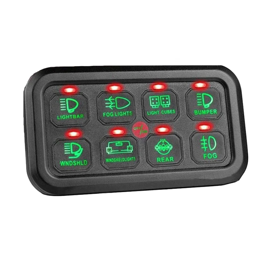 8-Way-Light-Control-Assembly-High-Power-Car-Lamps-Touch-Switch-Fuse-for ...