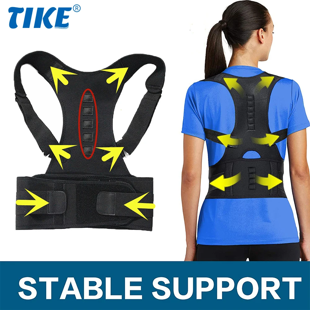 TIKE-Magnetic-Therapy-Posture-Corrector-Brace-Supporter-Shoulder-Back ...