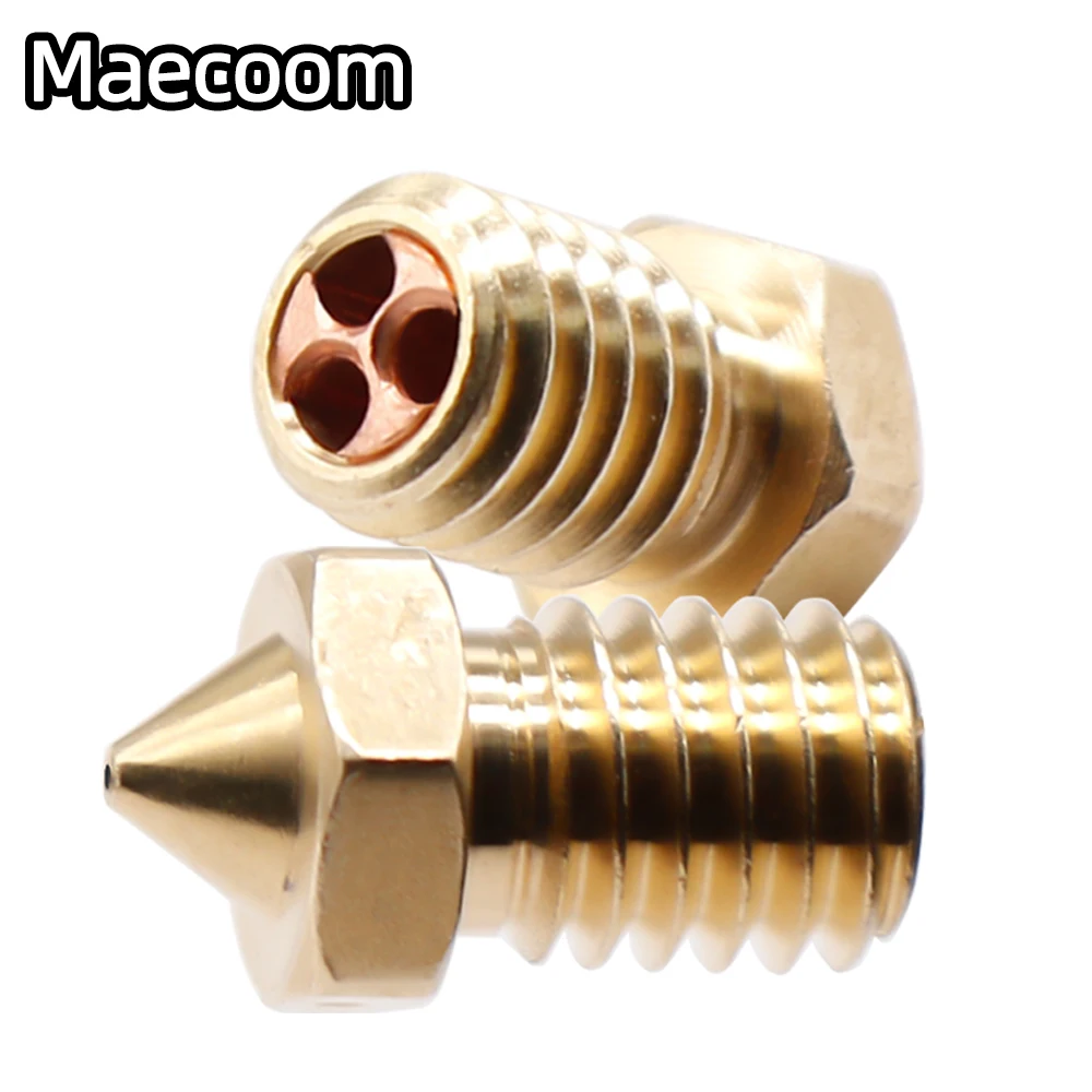 3D 인쇄재료 황동 구리 프린트 헤드 3D 프린터 노즐, 1.75/3mm 필라멘트 E3DV6 고유량 클론 CHT 팁 노즐, 0 ...