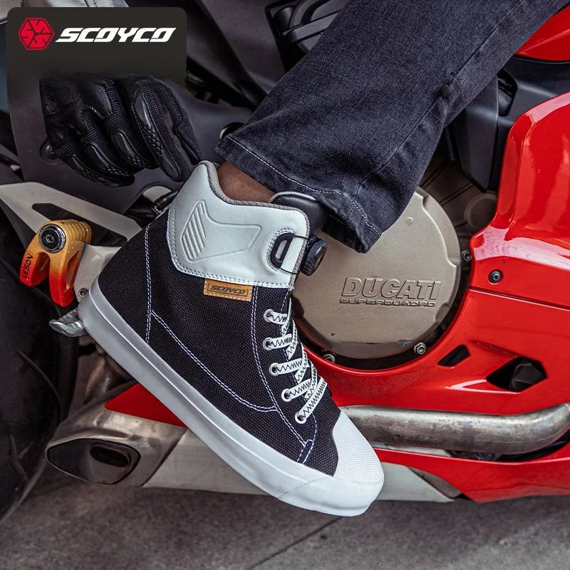 SCOYCO Motorcycle Boots Motociclista Botas Summer Casual Riding Shoes ...
