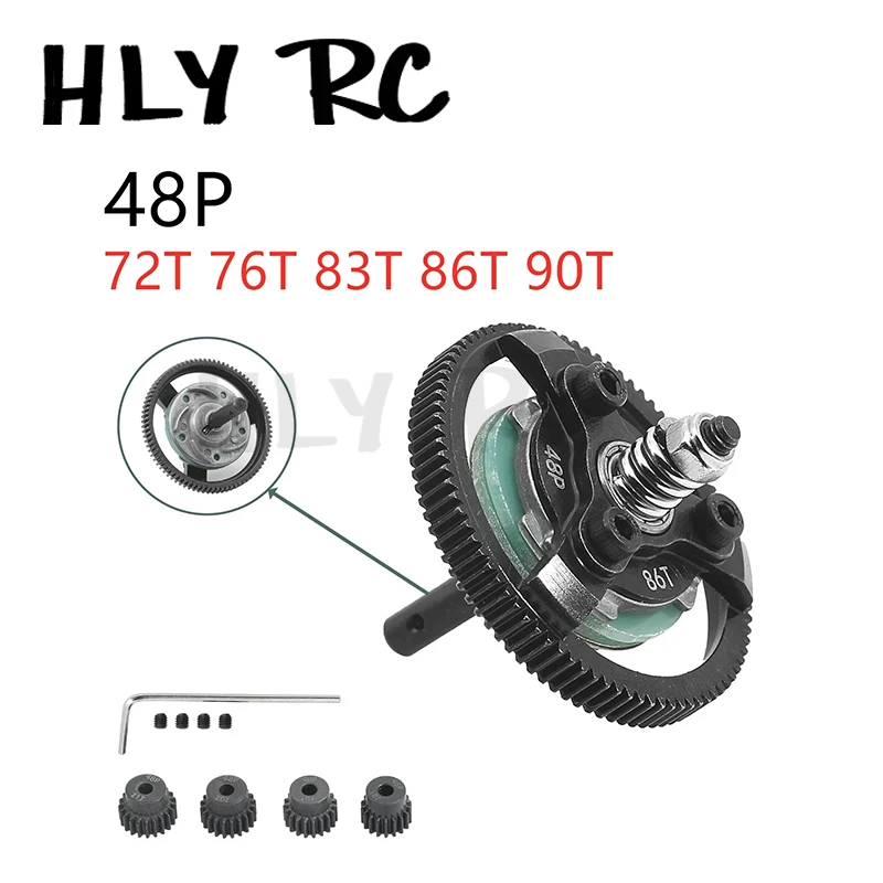 KKRC-Steel-M0-8-50T-52T-54T-60T-Spur-Gear-Slipper-Clutch-and-Pinion ...