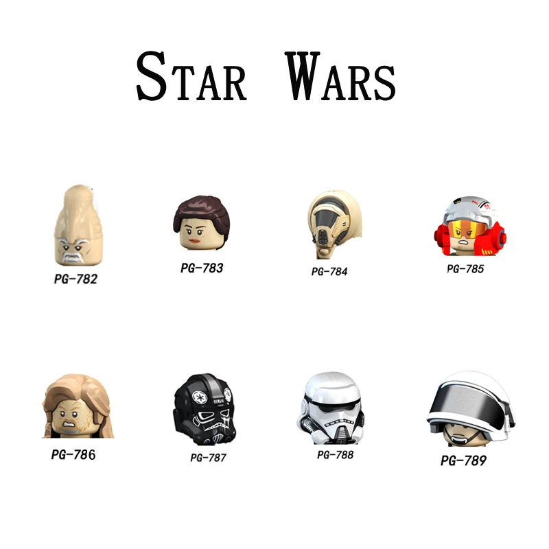 Star Wars Building Blocks PG8116 Brick Figure Figurines PG782 PG789 ...