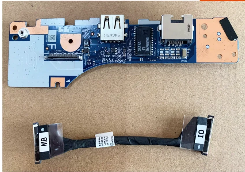 Original for Lenovo Thinkpad E490 Laptop USB IO Power Network Card ...