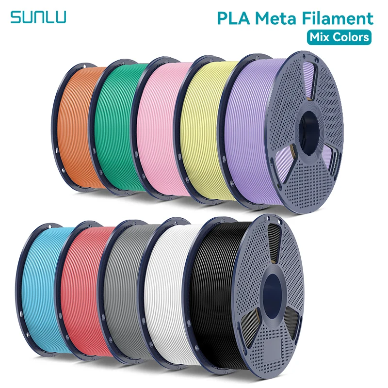 SUNLU Meta PLA 3D Filament 1.75mm 1KG Neatly Wound Easy to Print ...