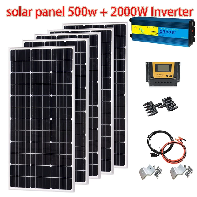 600W Panel Surya Monocrystalline Pembangkit Listrik Tenaga, 46% OFF