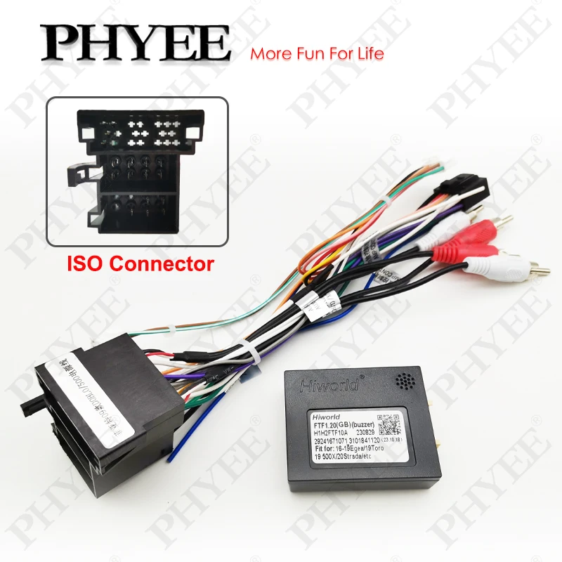 CAN-Bus-Decoder-Wiring-Harness-16-Pin-Plug-to-ISO-Connector-Car-Android ...