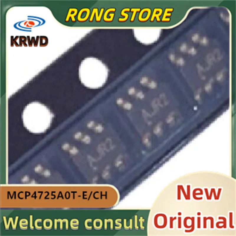 10PCS-AJR2-AJ-AJ-New-and-Original-Chip-IC-SOT23-6-MCP4725A0T-E-CH ...