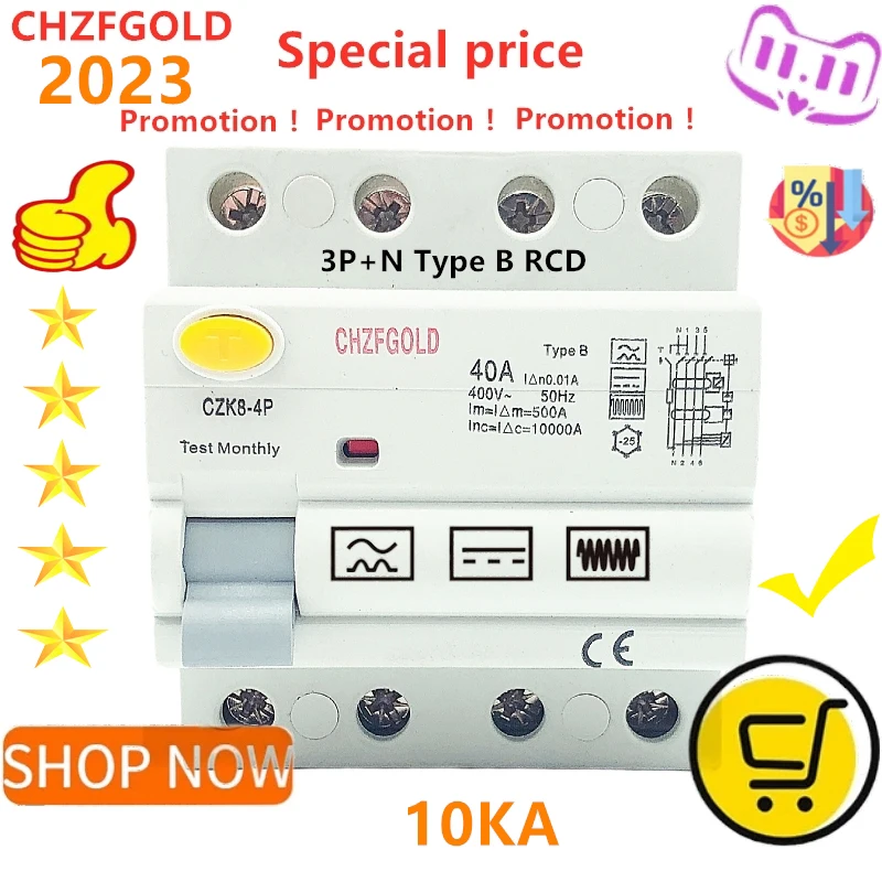 4P-10-30-100-300mA-Electric-Vehicle-EV-Charging-Pile-Residual-Current ...