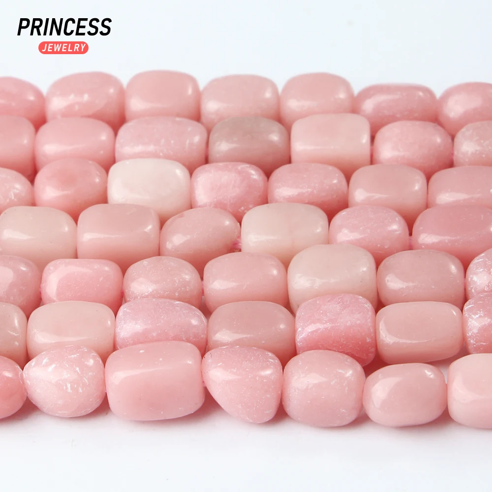 A-Natural-5mm-Chinese-Pink-Opal-Pebble-Beads-Loose-Gemstone-Beads-for ...