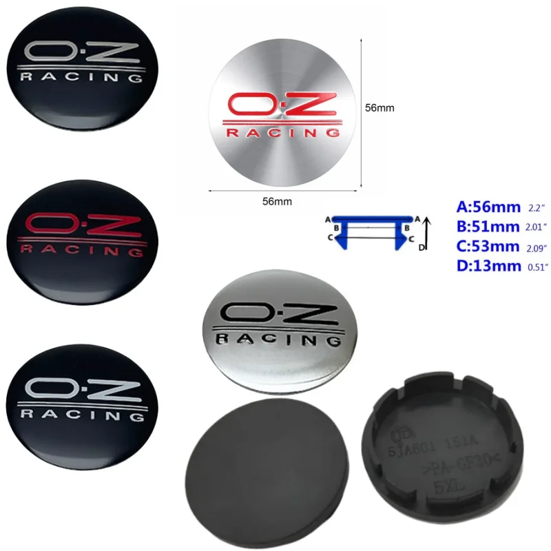 4pcs-56mm-OZ-Racing-Car-Wheel-Center-Hub-Caps-O-Z-Logo-Badge-Emblem-Cap ...
