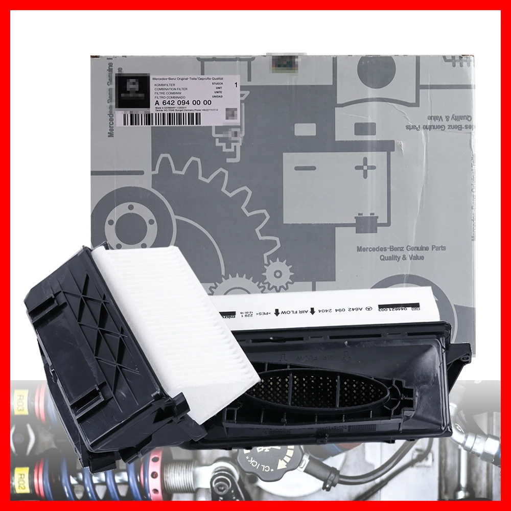 6420940000 Air Filters Left Right 6420942304 6420942404 for Mercedes ...