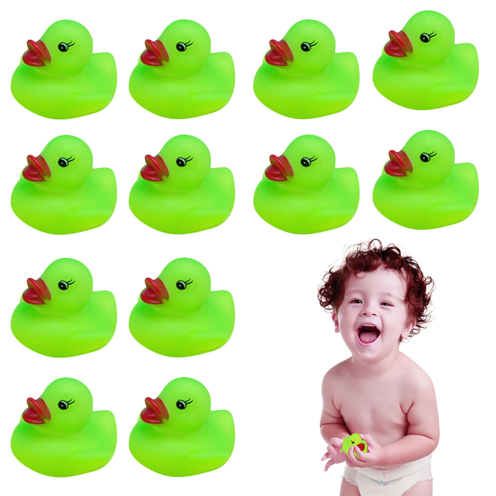 Green Rubber Duck Glow In The Dark Halloween Rubber Ducks Rubber ...