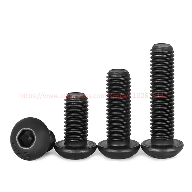 12-9-Grade-M1-6-M16-Black-Alloy-Steel-Hex-Hexagon-Socket-Round-Pan ...