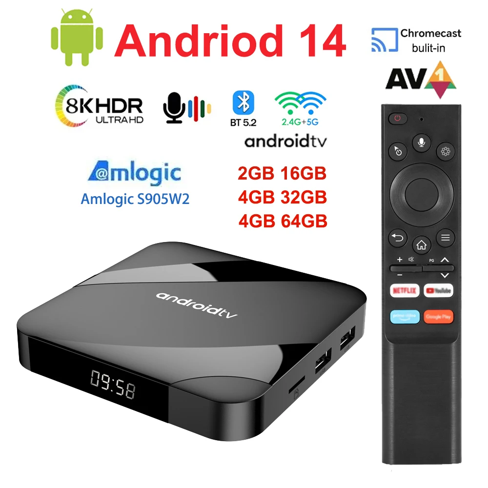 Dispositivo-de-TV-inteligente-ATV-decodificador-con-Android-14-2024-8K ...
