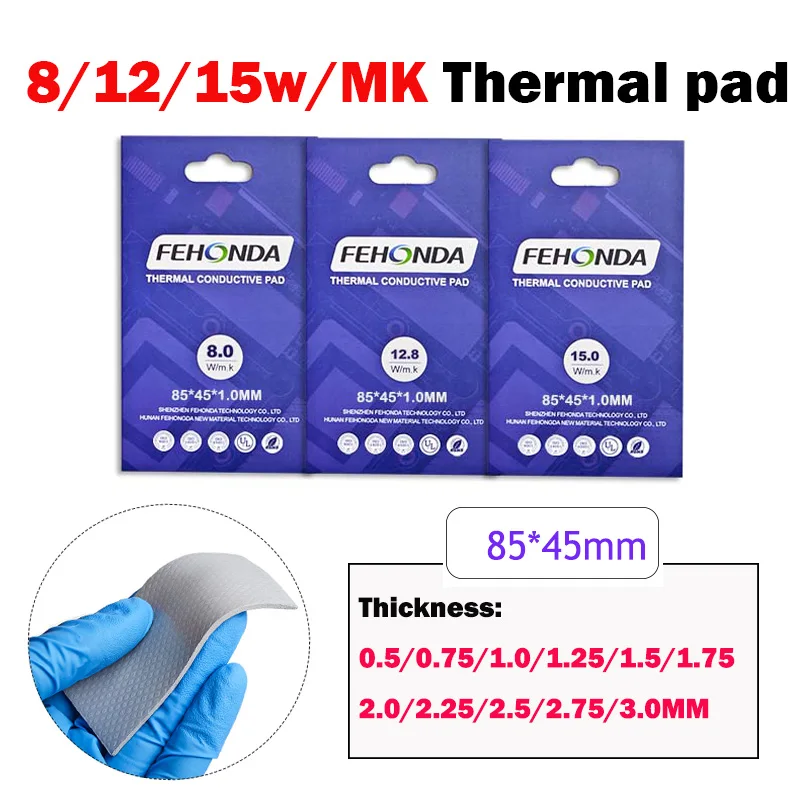 Fehonda-8w-12-8W-15w-Thermal-Pad-85-45-2Mm-2-25Mm-1-5Mm-Silicone ...